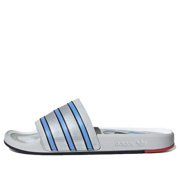 Adidas Adilette Slides Premium 'micropacer - Grey/blue