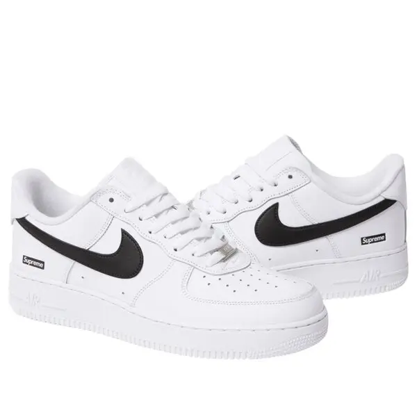 Nike X Supreme Air Force 1 Low "white Black - White/black