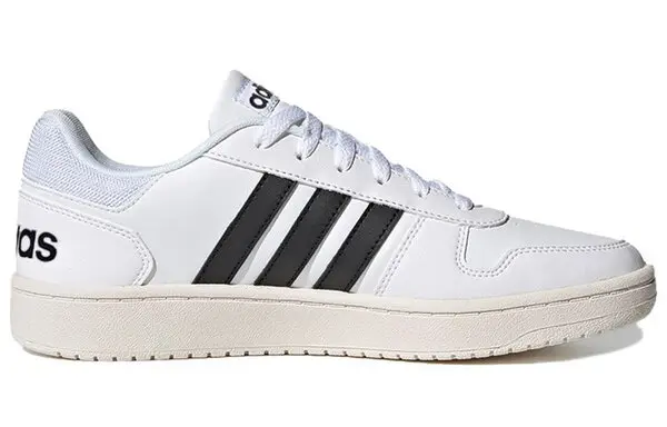 Adidas Hoops 2.0 Low Top Sneakers - White/black