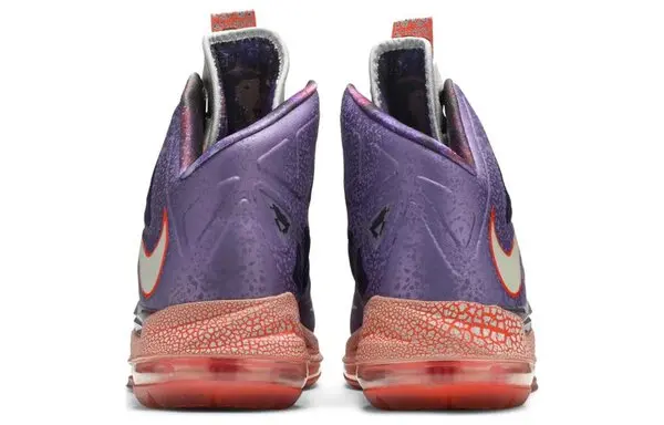 Nike Lebron High Top Athletic Sneakers - Purple/grey/red
