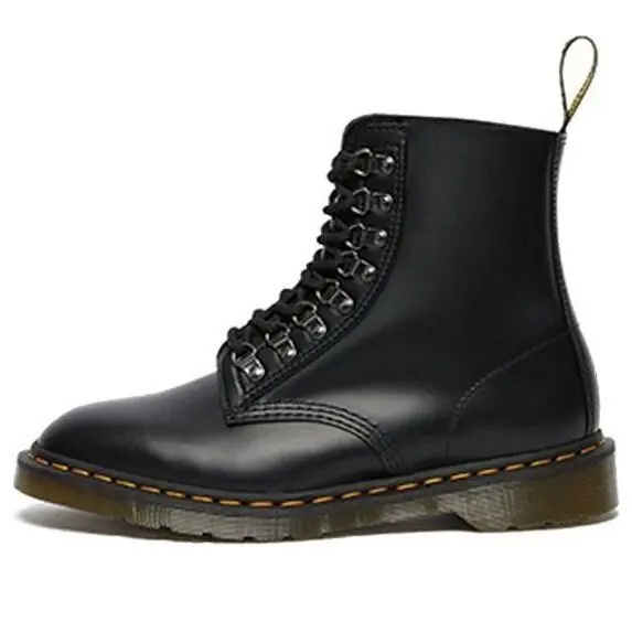 Dr. Martens 1460 Pascal Verso Smooth Leather Lace Up Boots - Black