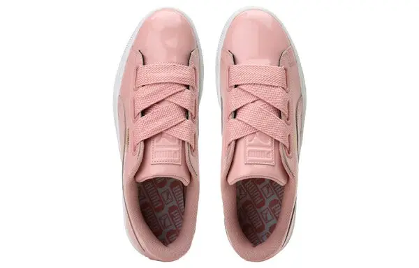 PUMA Basket Heart Patent Sneakers - Pink