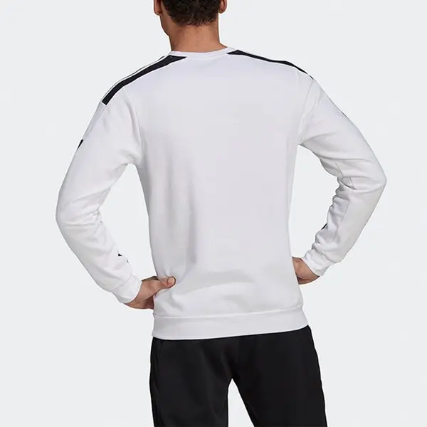 Adidas Long Sleeve Pullover With Striped Logo Detailing
