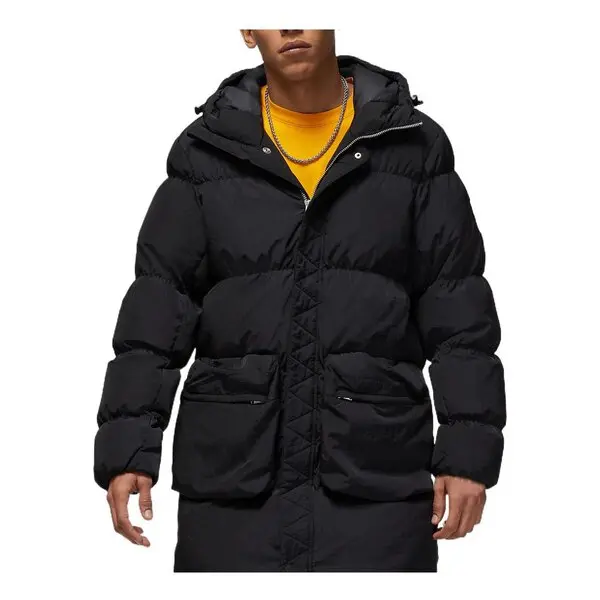 JORDAN Air Logo Puffer Jacket - Black