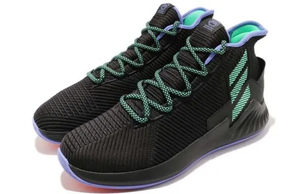 Adidas D Rose 9 High Top Athletic Sneakers - Black