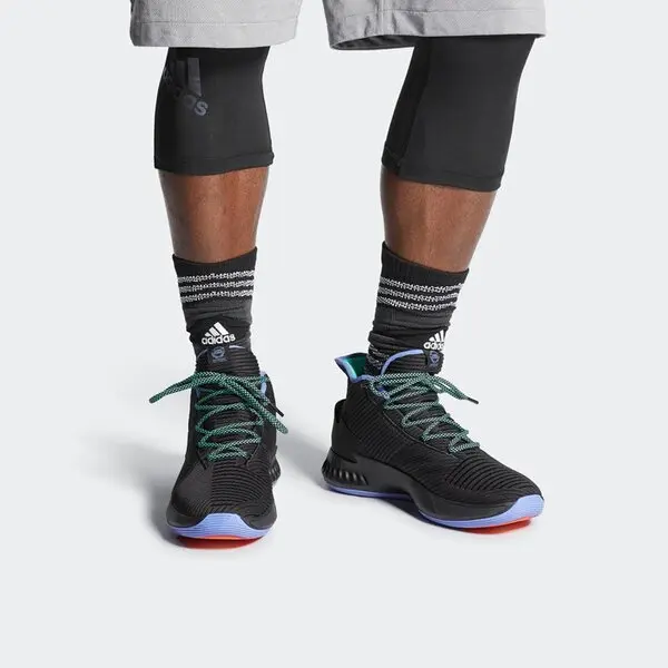 Adidas D Rose 9 High Top Athletic Sneakers - Black
