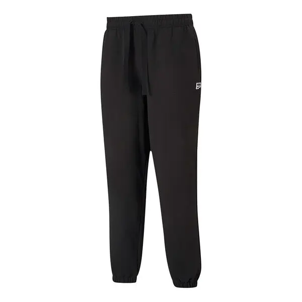 PUMA Downtown Logo Sweatpants Casual Sports Sweatpants Black