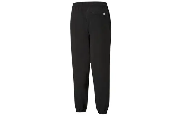 PUMA Downtown Logo Sweatpants Casual Sports Sweatpants Black