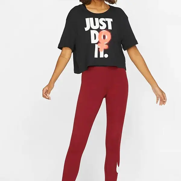Nike Alphabet Printing Cropped T-shirt