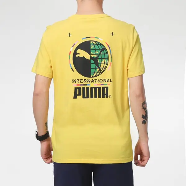 PUMA Graphic T-shirt 'yellow Black