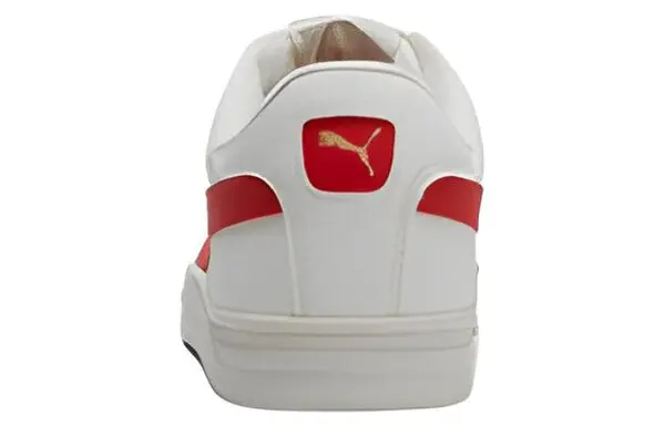 PUMA Smash Vulc V3 Lo Sneakers - White/red