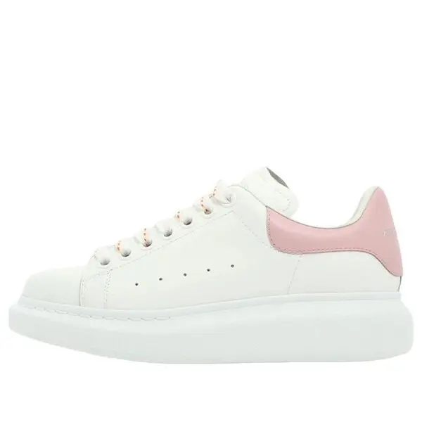 Alexander McQueen Oversized Larry Leather Sneakers - White/pink