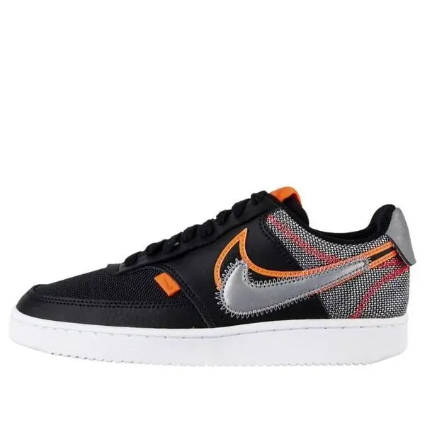 Nike Court Vision Low Premium Sneakers - Black/silver