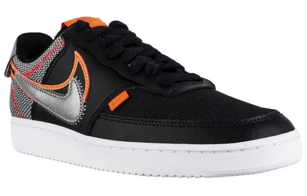 Nike Court Vision Low Premium Sneakers - Black/silver