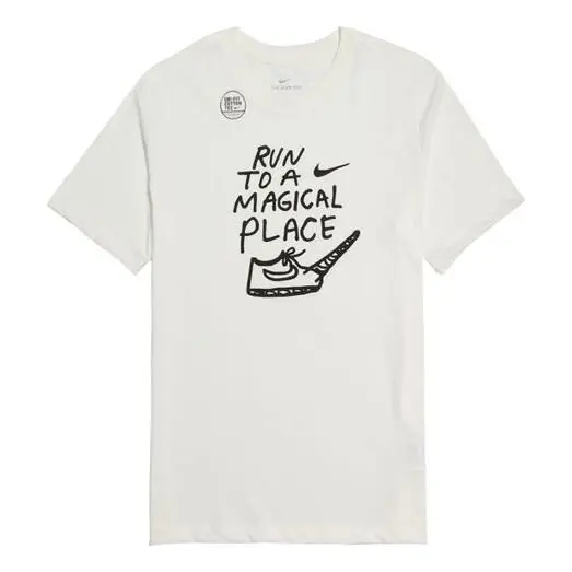 Nike Dri-fit Short Sleeve Athleisure T-shirt - White