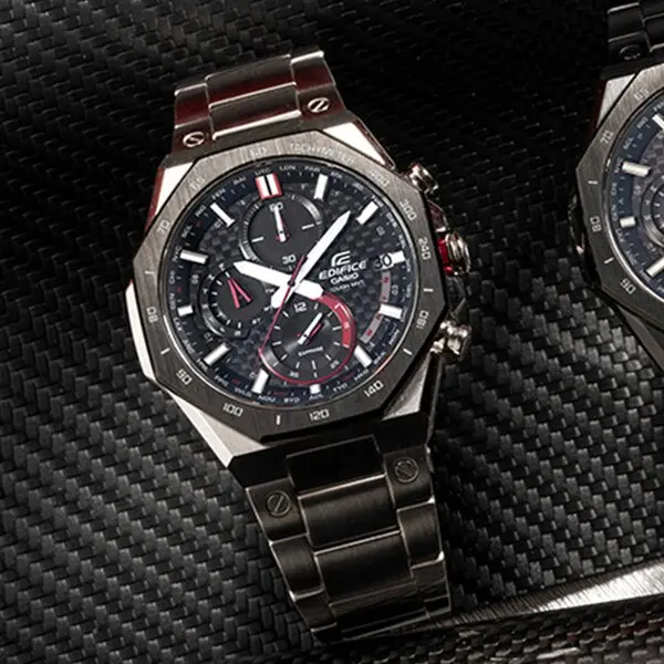Casio Edifice Analog Octagon Watch With Sapphire Crystal