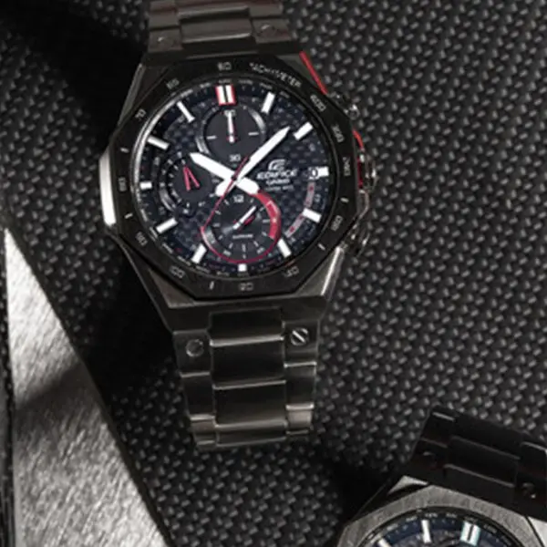 Casio Edifice Analog Octagon Watch With Sapphire Crystal
