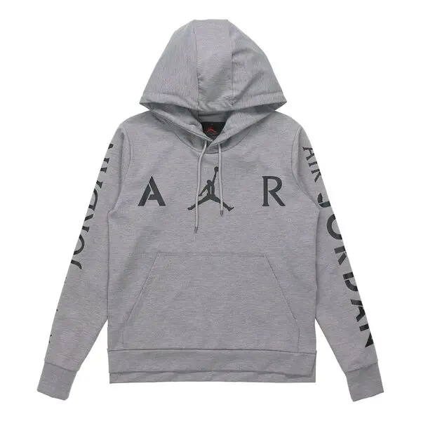 JORDAN Alphabet Logo Hoodie - Gray