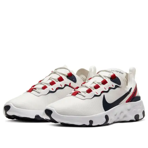 Nike Renew Element 55 Low Top Sneakers - Whiteblackred