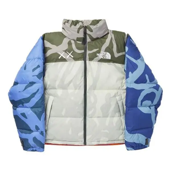 The North Face X Kaws 1996 Nuptse 700 Puffer Jacket - Grey
