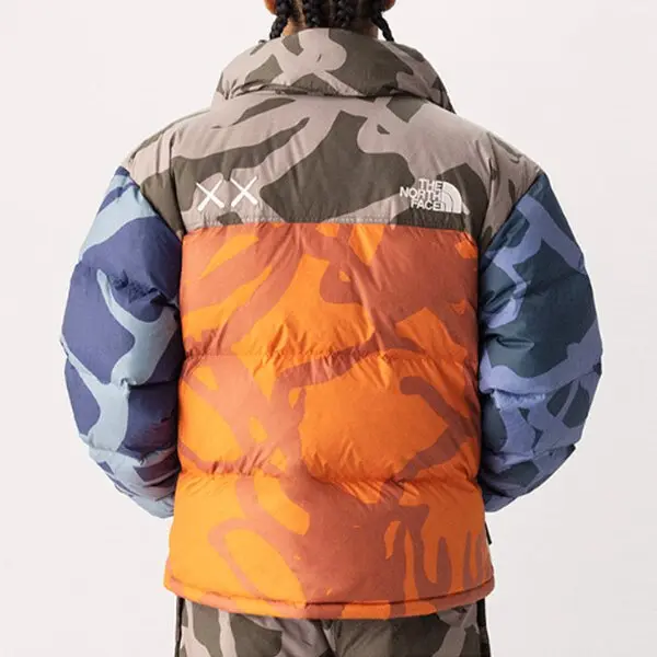 The North Face X Kaws 1996 Nuptse 700 Puffer Jacket - Grey