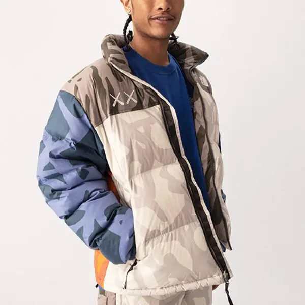 The North Face X Kaws 1996 Nuptse 700 Puffer Jacket - Grey