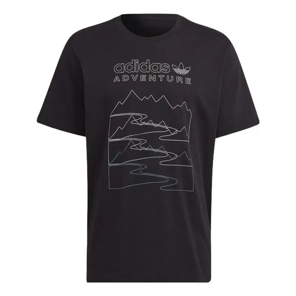 Adidas Originals Adventure Mountain Front T-shirt - Black