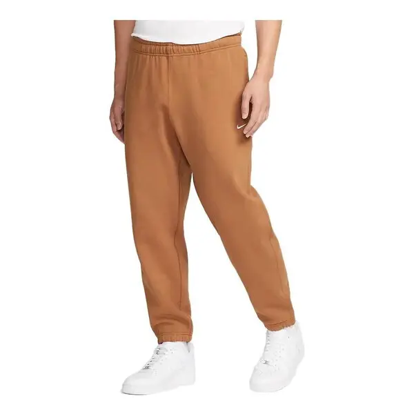 Nike Solid Color Stay Warm Bundle Feet Drawstring Sweatpants Orange - Default Colorway