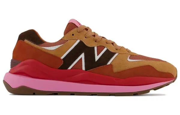 NEW BALANCE 57/40 "brown Pink Red" Sneakers - Brown/pink