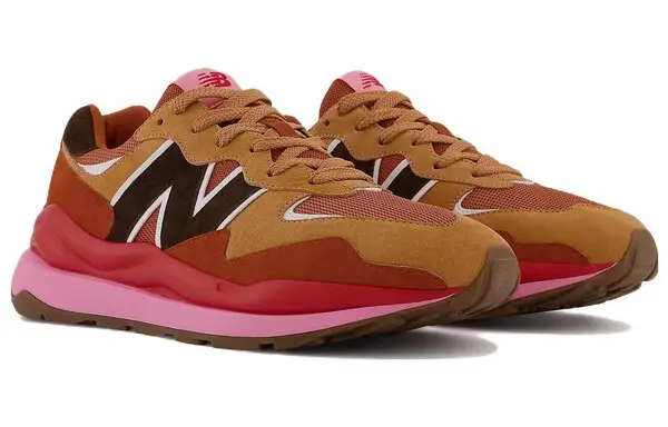NEW BALANCE 57/40 "brown Pink Red" Sneakers - Brown/pink