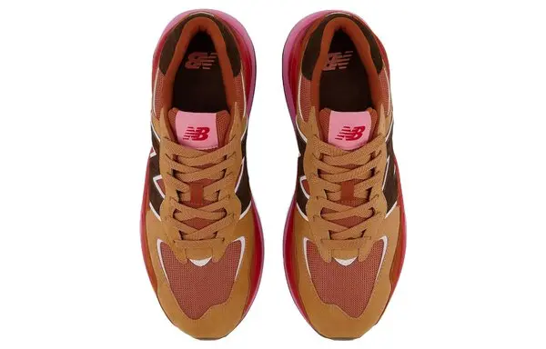 NEW BALANCE 57/40 "brown Pink Red" Sneakers - Brown/pink
