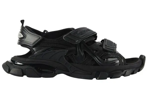 Balenciaga Track Sandal - Black