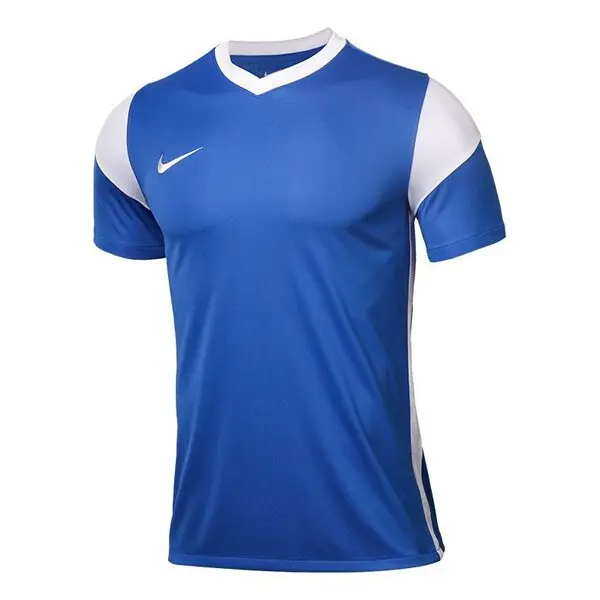 Nike Casual Sports V Neck Short Sleeve T-shirt - Blue