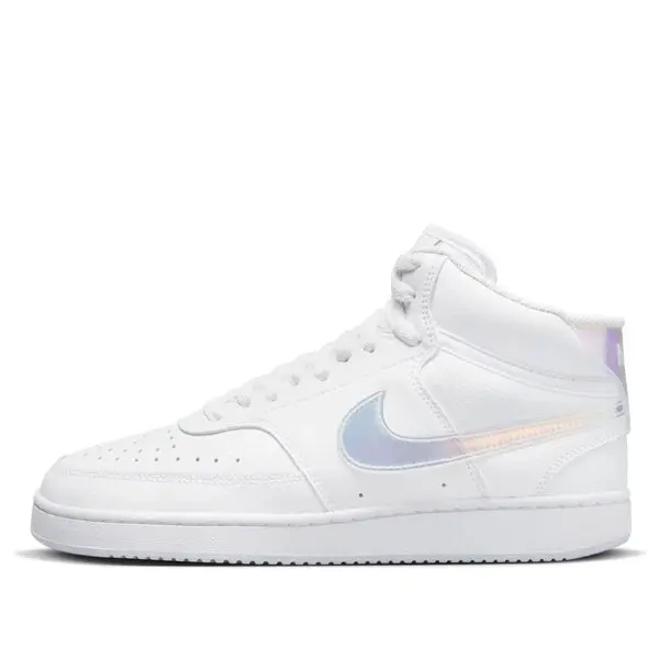 Nike Court Vision Mid Iridescent Sneakers - White