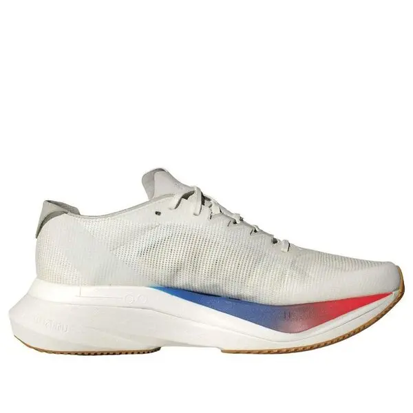 Adidas Adizero Boston 12 Sneakers - Core White/matte Silver/pure Ruby