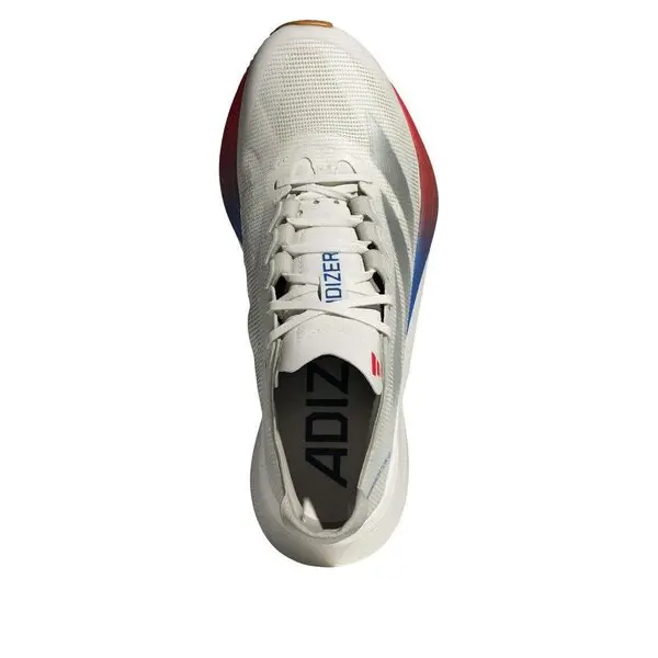 Adidas Adizero Boston 12 Sneakers - Core White/matte Silver/pure Ruby