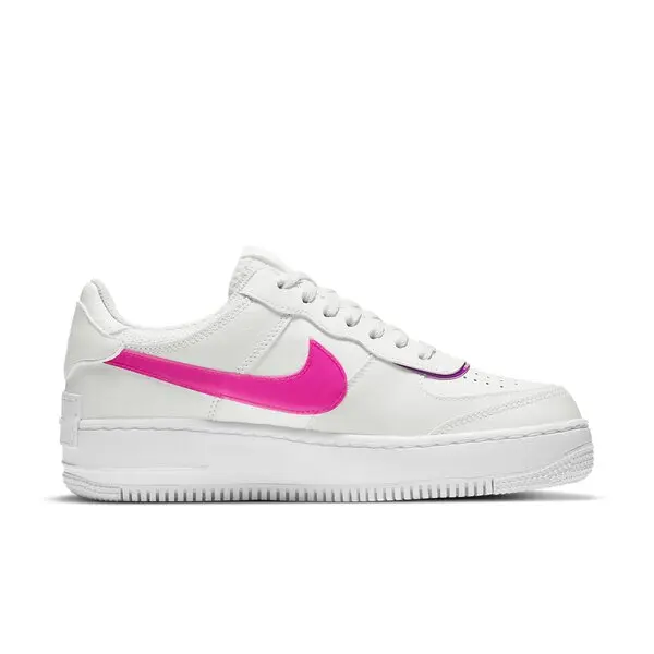 Nike Force 1 Shadow Sneakers - White/orange/pink