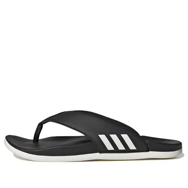 Adidas Adilette Comfort Flip Flops - Core Black/cloud White/cloud White