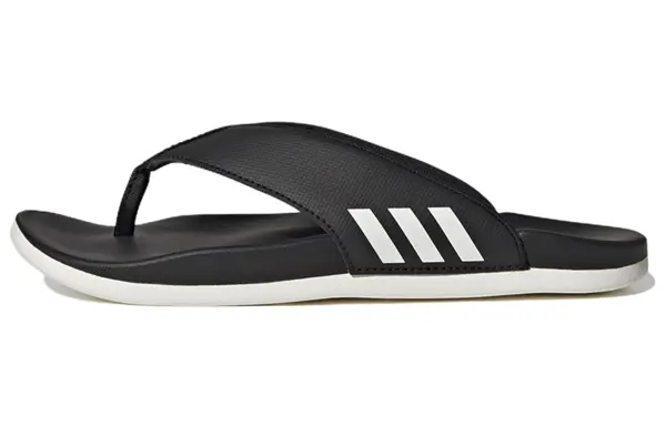 Adidas Adilette Comfort Flip Flops - Core Black/cloud White/cloud White