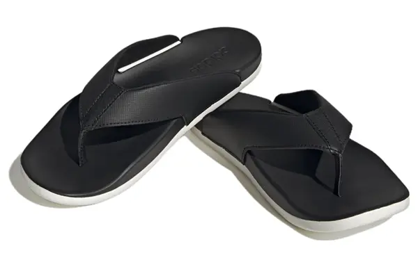 Adidas Adilette Comfort Flip Flops - Core Black/cloud White/cloud White