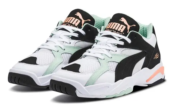 PUMA Performer Clay Low Top Sneakers - White/green