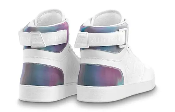 LOUIS VUITTON Rivoli High Top Sneakers - White/grey/multi-color