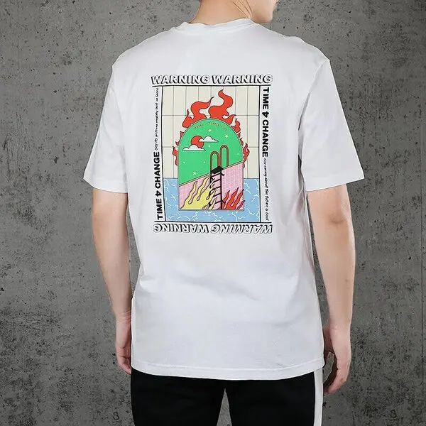 PUMA Back Pattern Printing Short Sleeve