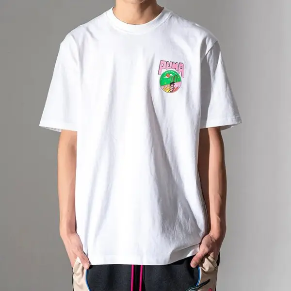 PUMA Back Pattern Printing Short Sleeve