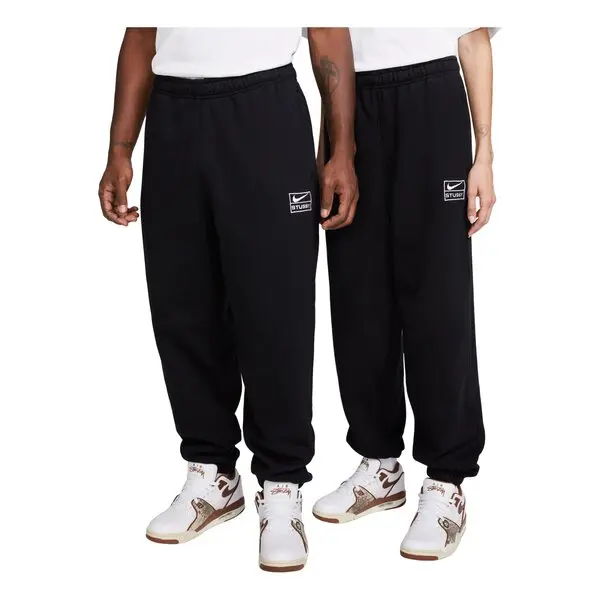 Nike X Stussy Stone Washed Fleece Sweatpants Asia Sizing - Black
