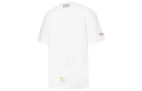 PUMA X Michael Lau Graphic Short T-shirt 'white Blue