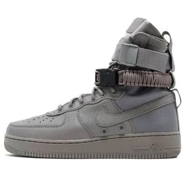 Nike Sf Air Force 1 Qs High Top Sneakers - Grey