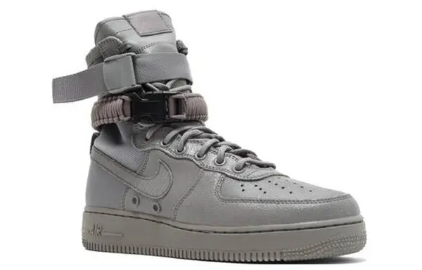 Nike Sf Air Force 1 Qs High Top Sneakers - Grey