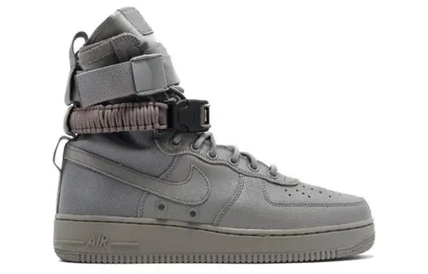 Nike Sf Air Force 1 Qs High Top Sneakers - Grey