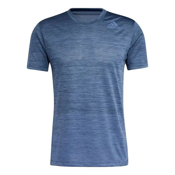 Adidas Gradient Crew-neck Short Sleeve T-shirt - Blue